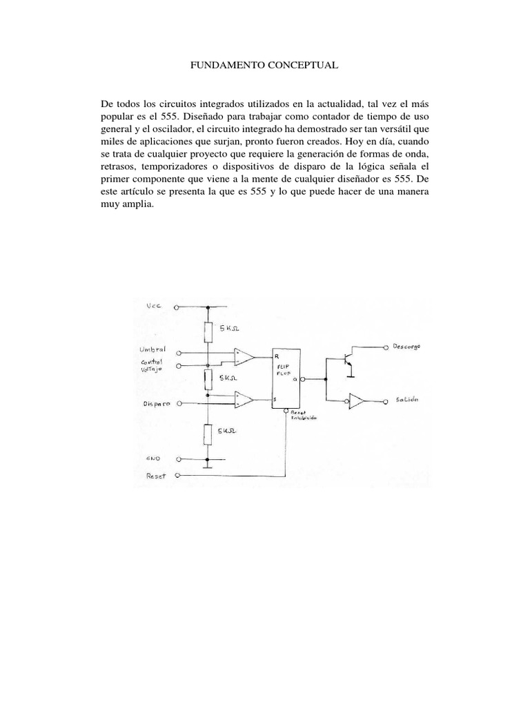 Transistores 555 | PDF | Transistor | Circuito integrado