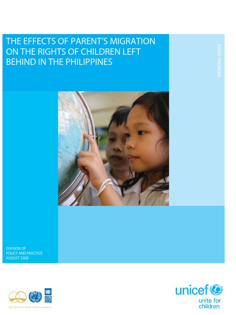 Philippines The Effects of Parents Migration On The Rights of Children ...