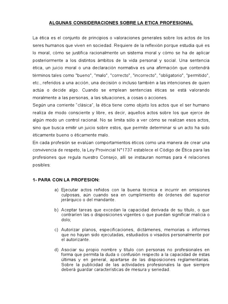 Codigo de Etica Civil | PDF | Moralidad | Instituciones sociales