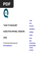 Apparel Measurement Guide | PDF | Seam (Sewing) | Human Appearance