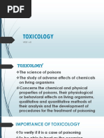 1-St-Introduction To Toxicology | PDF | Toxicology | Toxicity