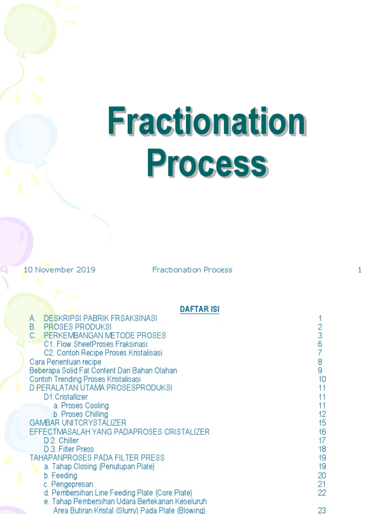 Fractionation Process | PDF