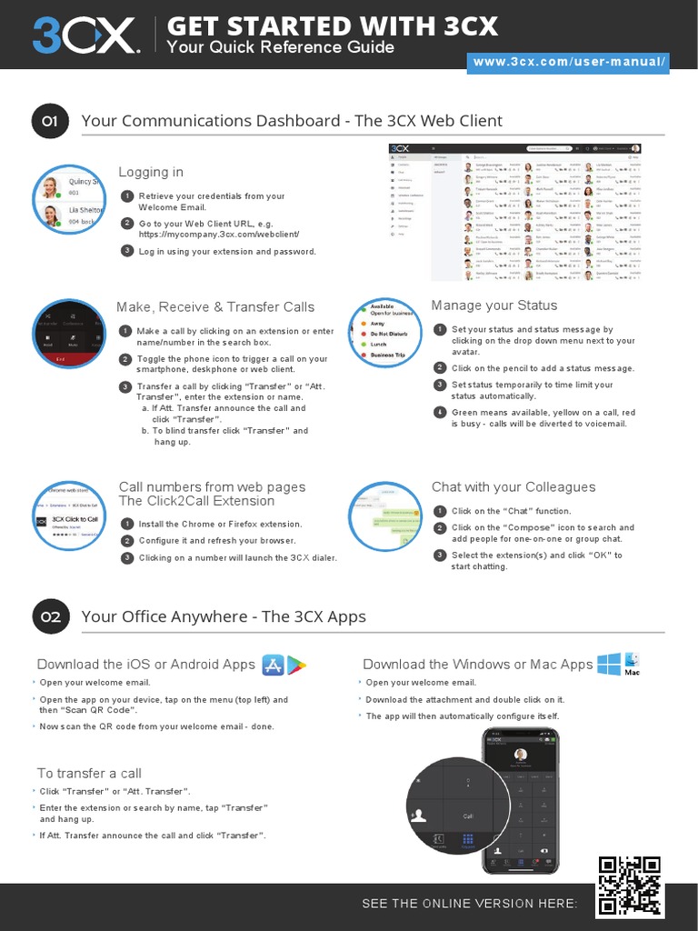 Get Started With 3cx DEFAULT | PDF | Voicemail | World Wide Web