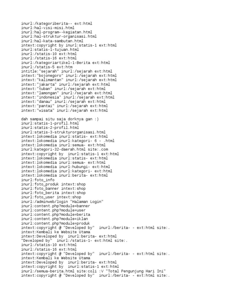 Dork SQL Lokomedia | PDF | Cyberspace | Computer Data