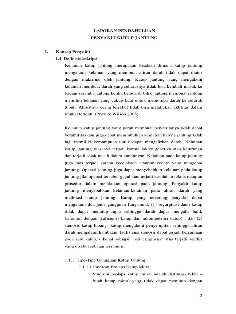 LP 2 Penyakit Katub Jantung | PDF