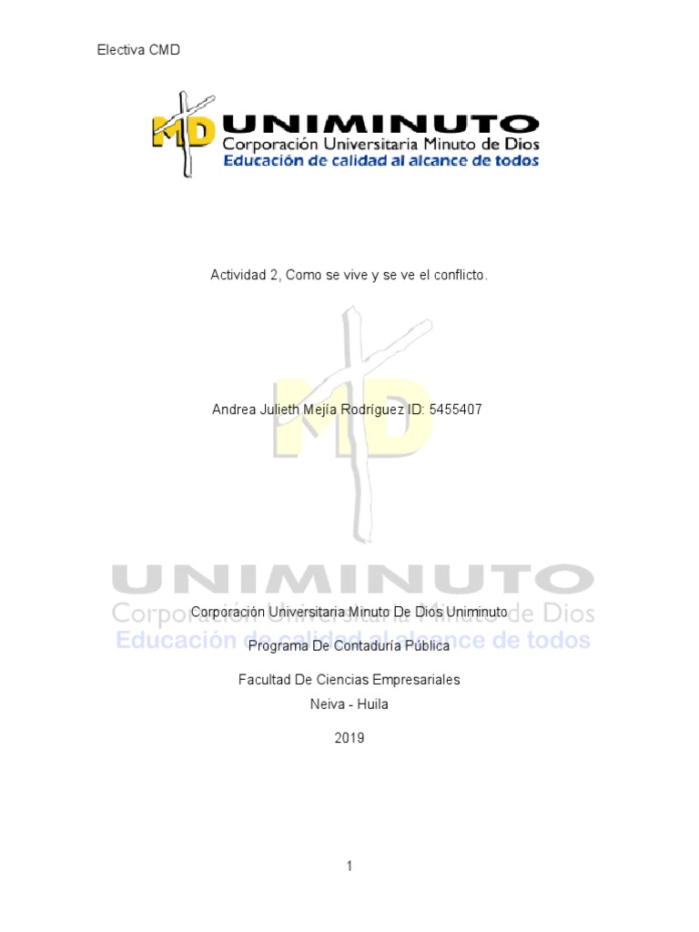 Actividad 1, ELECTIVA CMD | PDF | Conceptos psicologicos | Cognición Actividad 1, ELECTIVA CMD | PDF | Conceptos psicologicos | Cognición