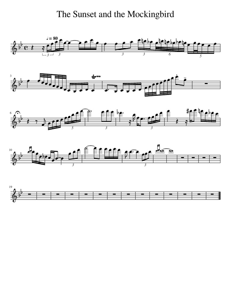 The Sunset and The Mockingbird PDF | PDF