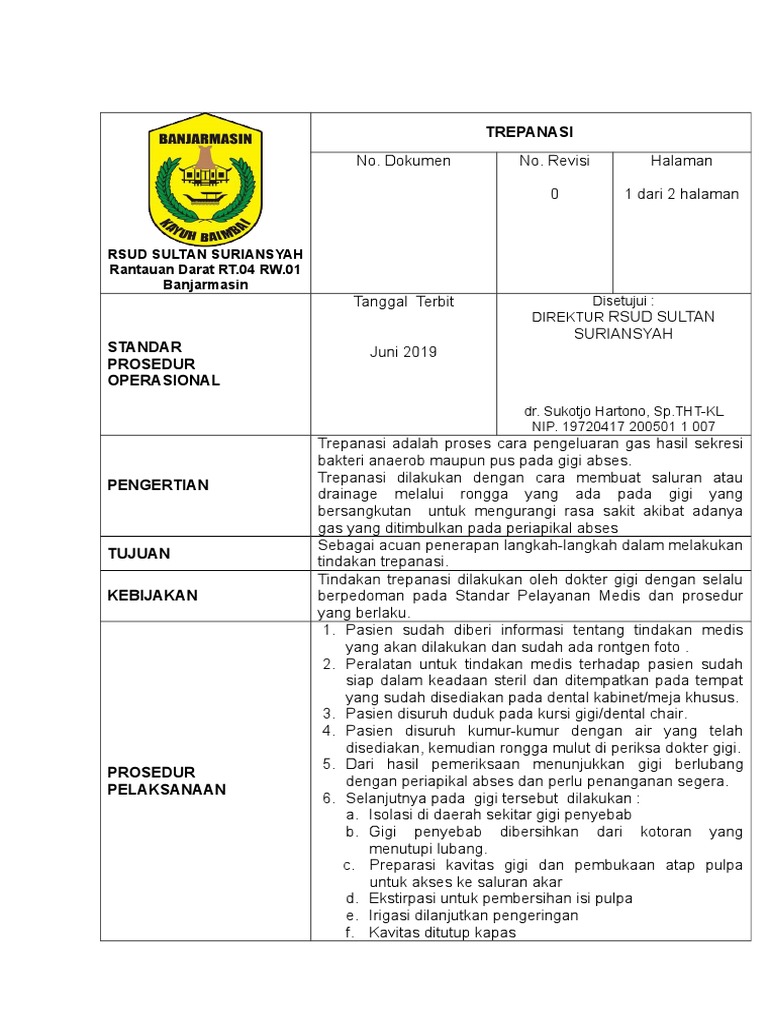 Protap Trepanasi BM | PDF