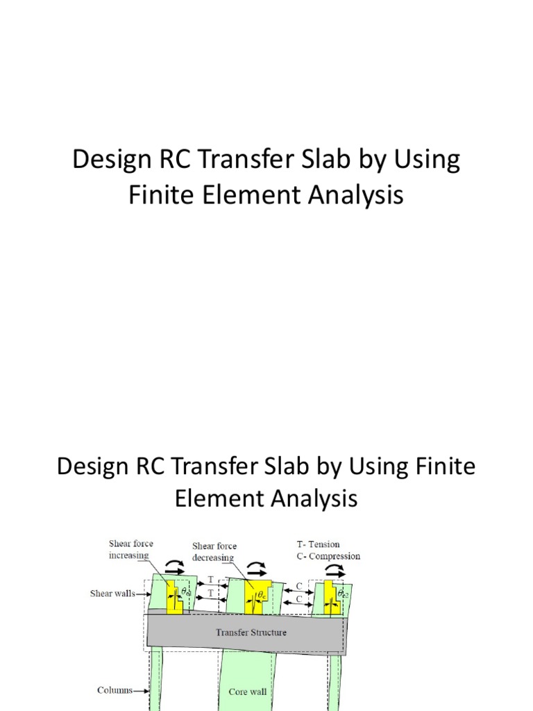 Transfer Slab by FEM | Download Free PDF | Finite Element Method | Bending