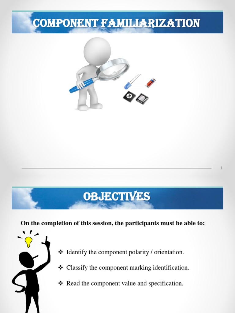 Electronic Component Familiarization | PDF | Diode | Electronics