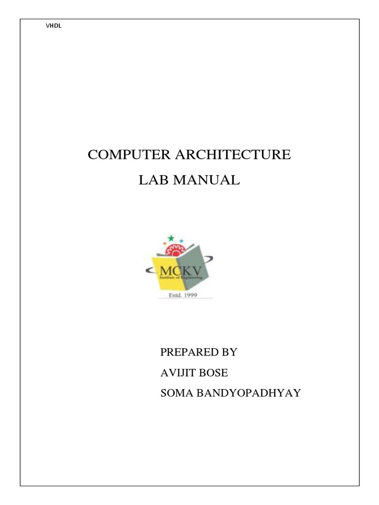 Vhdl Lab Manual Pdf Vhdl Data Type