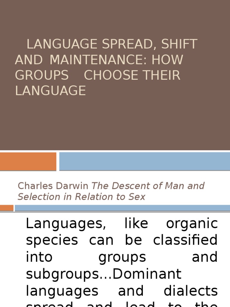 Language Spread Shift and Maintenance | PDF | Indonesian Language ...