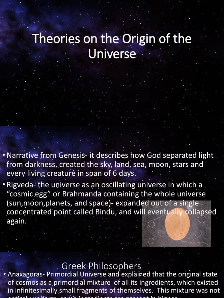Theories On The Origins of The Universe | PDF | Big Bang | Universe