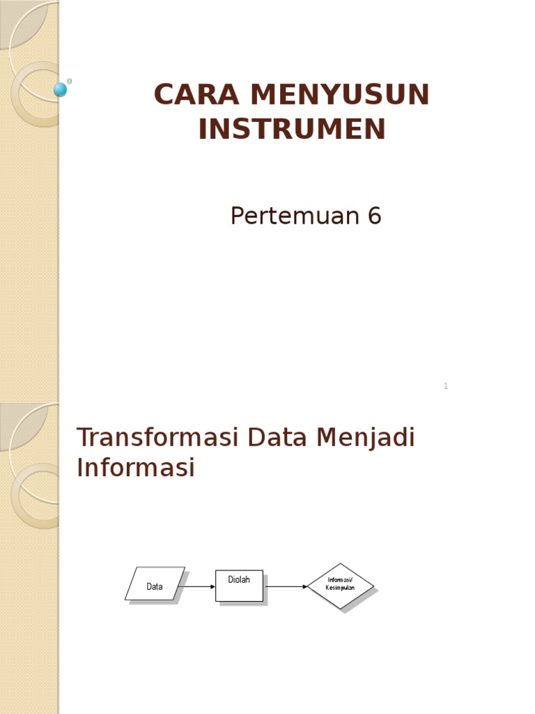 Cara Menyusun Instrumen Penelitian | PDF