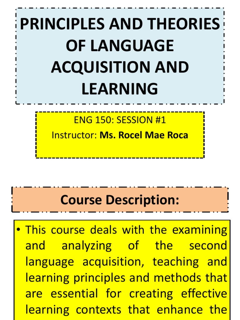 Language Acquisition Theories Overview | PDF | Language Acquisition ...