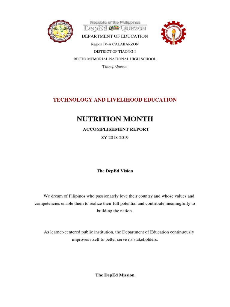 Promoting Nutrition and Backyard Gardening: Recto Memorial National ...