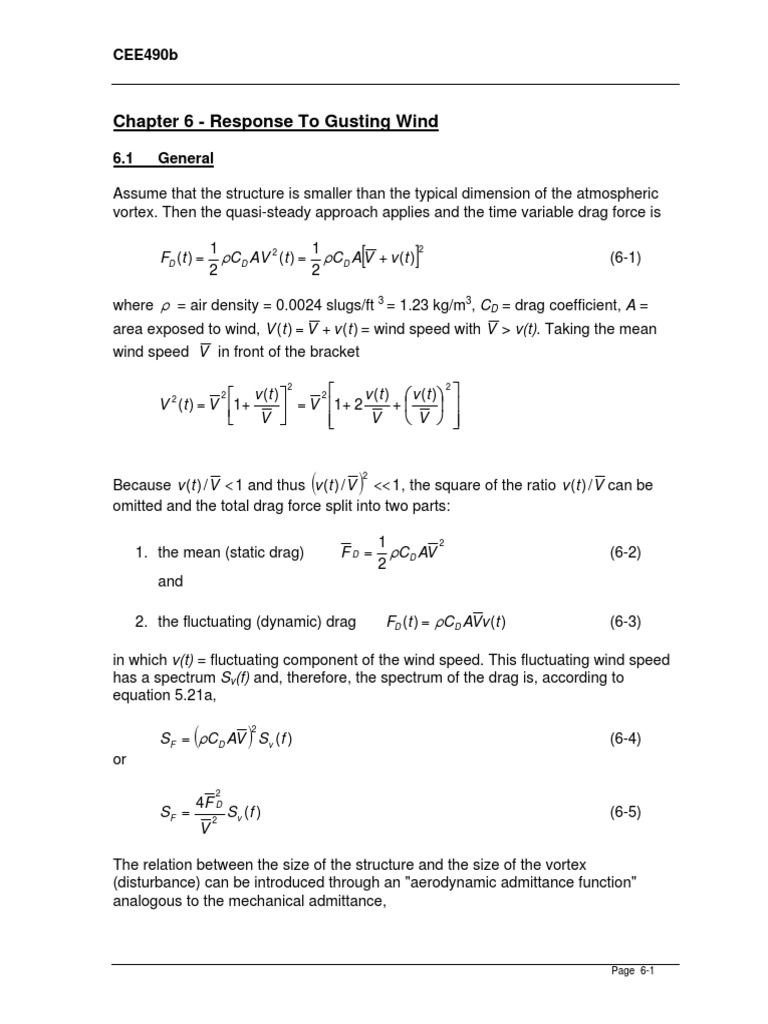 Notes: Structural Dynamics | PDF | Wound | Wind Speed