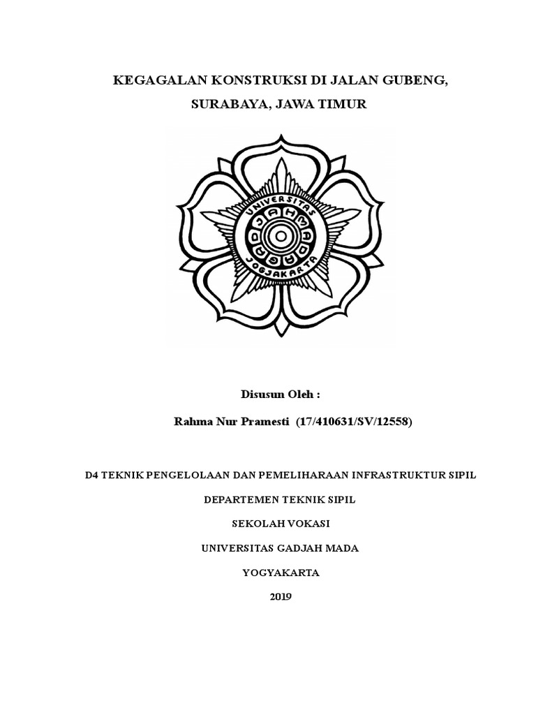 Kegagalan Konstruksi Di Jalan Gubeng | PDF