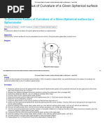 Exp - 3 Spherometer PDF | PDF | Natural Philosophy | Geometric Measurement