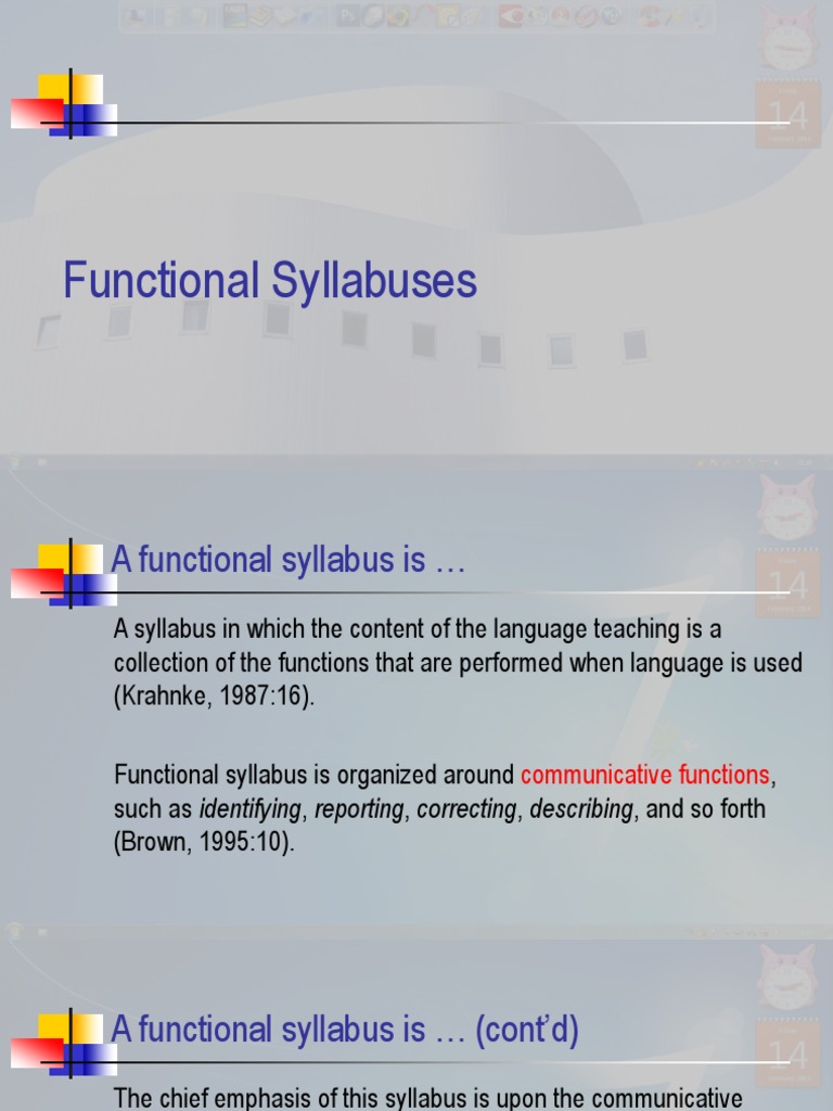 Functional Syllabuses | PDF | Information | Grammar
