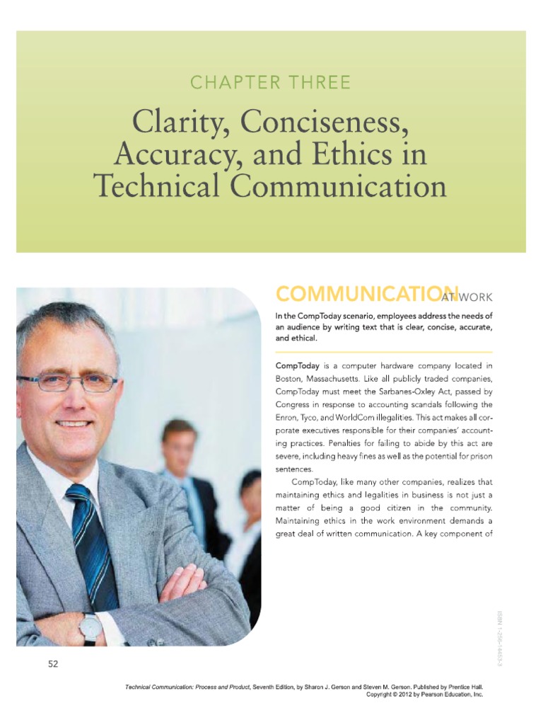 Chapter 3 - Clarity Conciseness Accuracy Ethics | PDF
