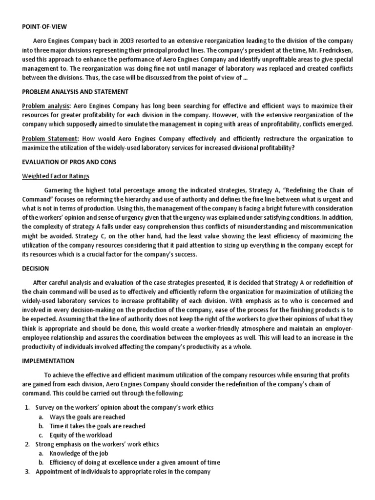 Point of View | PDF | Employment | Decision Making
