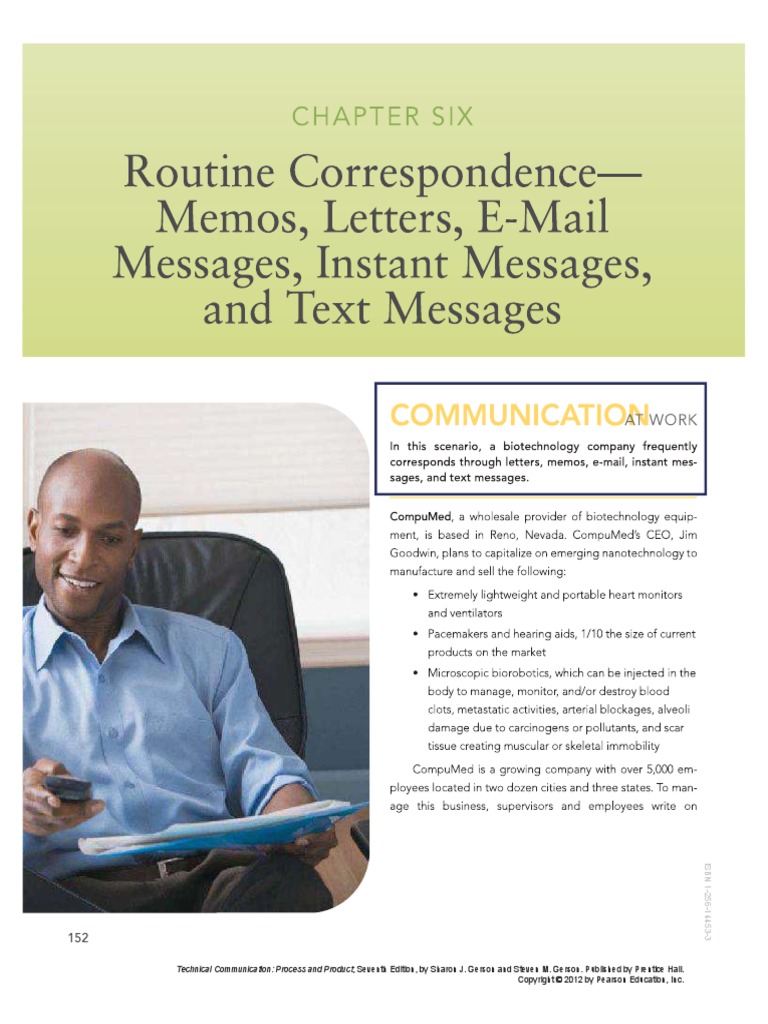 Chapter 6 - Routine Correspondence | PDF | Book Publishing | Service ...