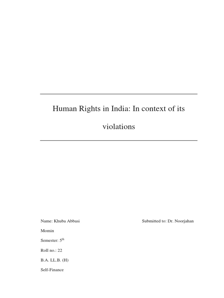 Human Rights | PDF | Human Rights | Writ
