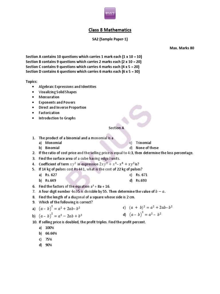 8th Maths PDF | PDF | Prices | Interest