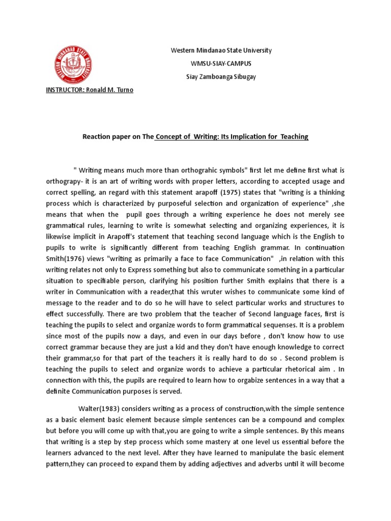 Reflection Paper | PDF | Sentence (Linguistics) | Grammar