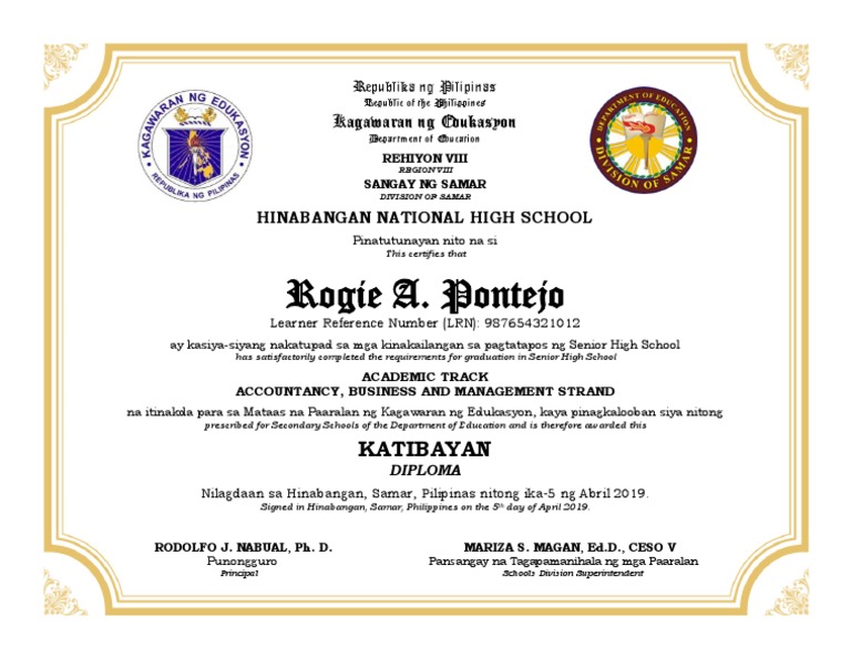 GRADE 12 Diploma | PDF