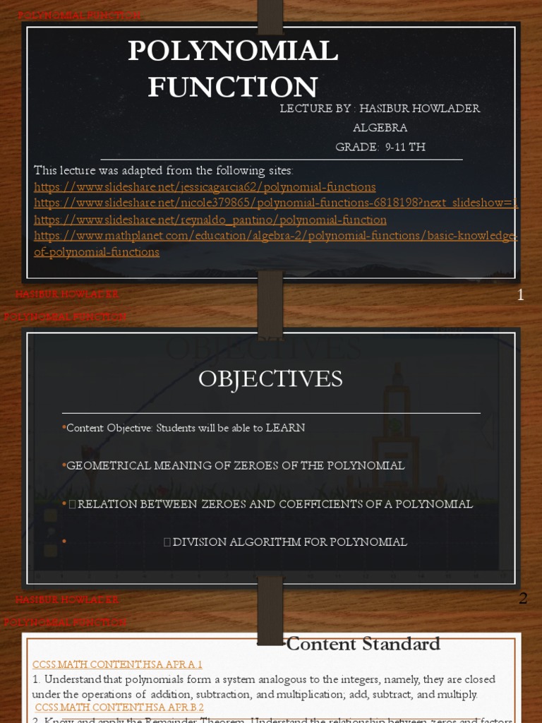 Presentation 2 Pdf Polynomial Factorization