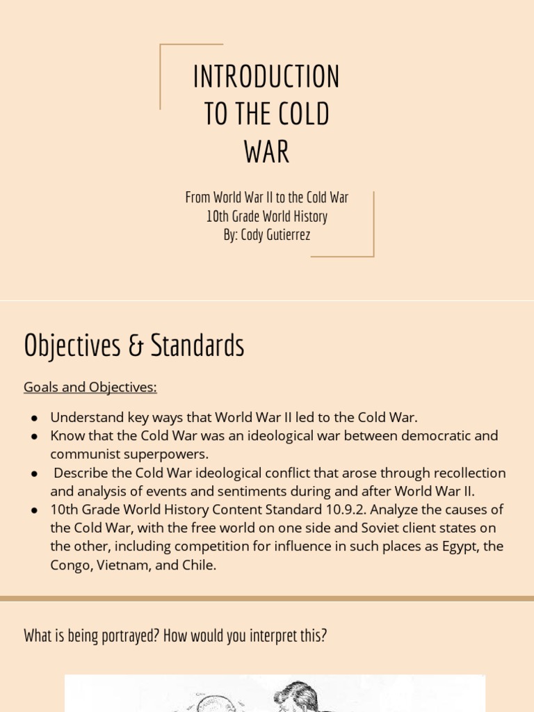 Introduction To The Cold War | PDF | Cold War | Communism