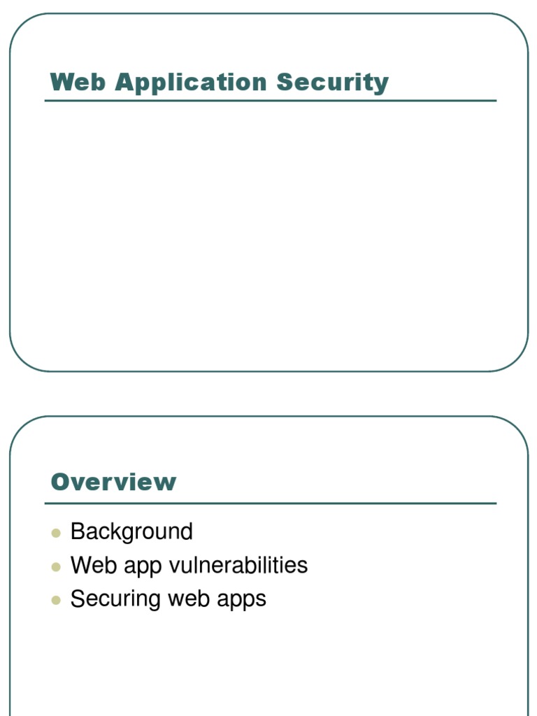 Web Application Security | PDF | Hypertext Transfer Protocol | World Wide Web