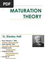 Gesell's Maturational Theory | PDF | Psychology | Psychological Concepts