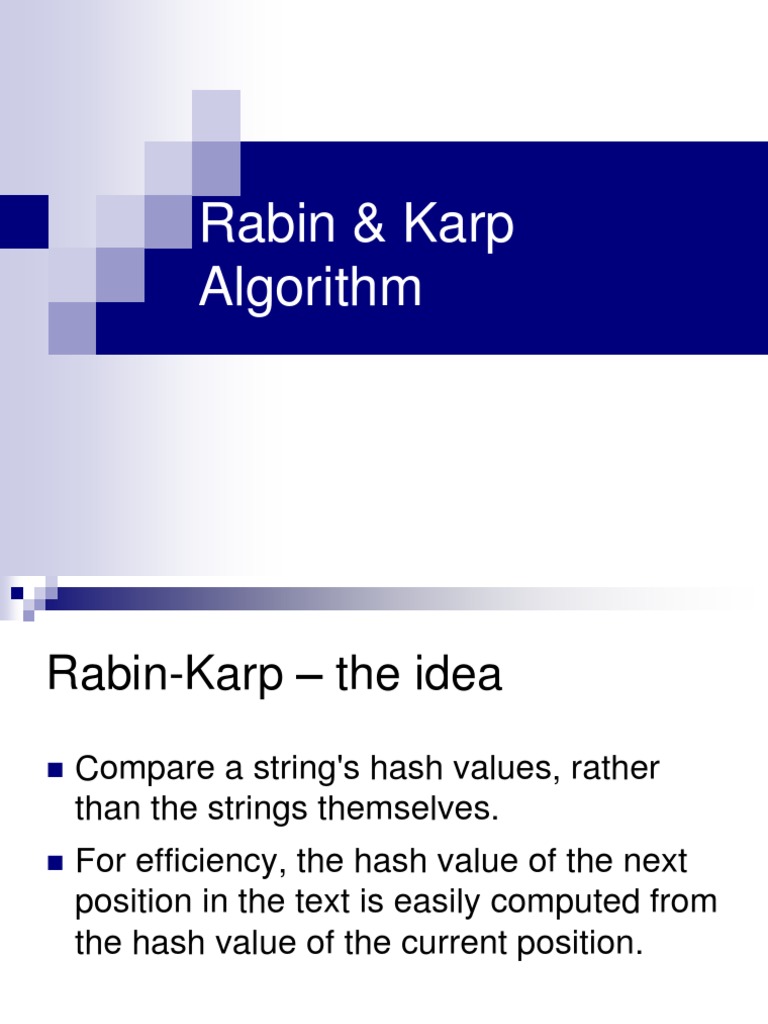 Rabin Karp | PDF | Algorithms And Data Structures | Applied Mathematics