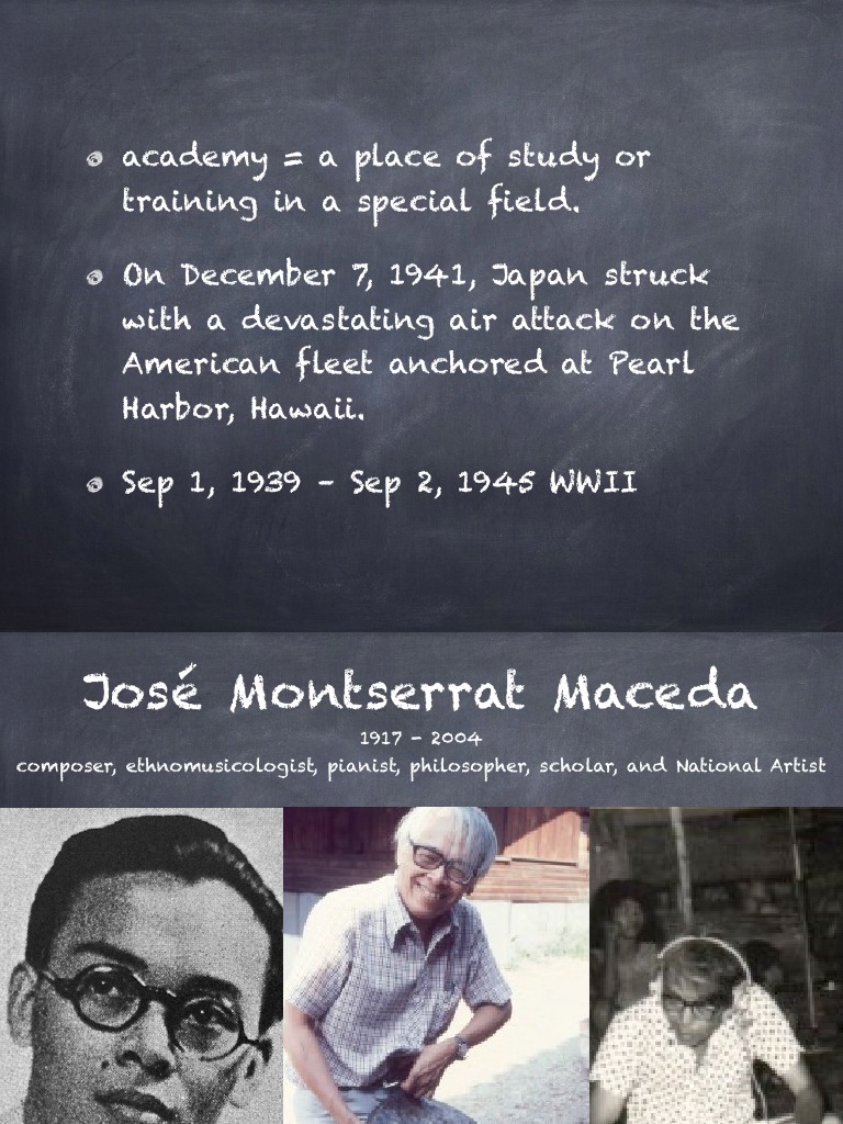 Jose Maceda Pptfinal | PDF | Philippines | Manila