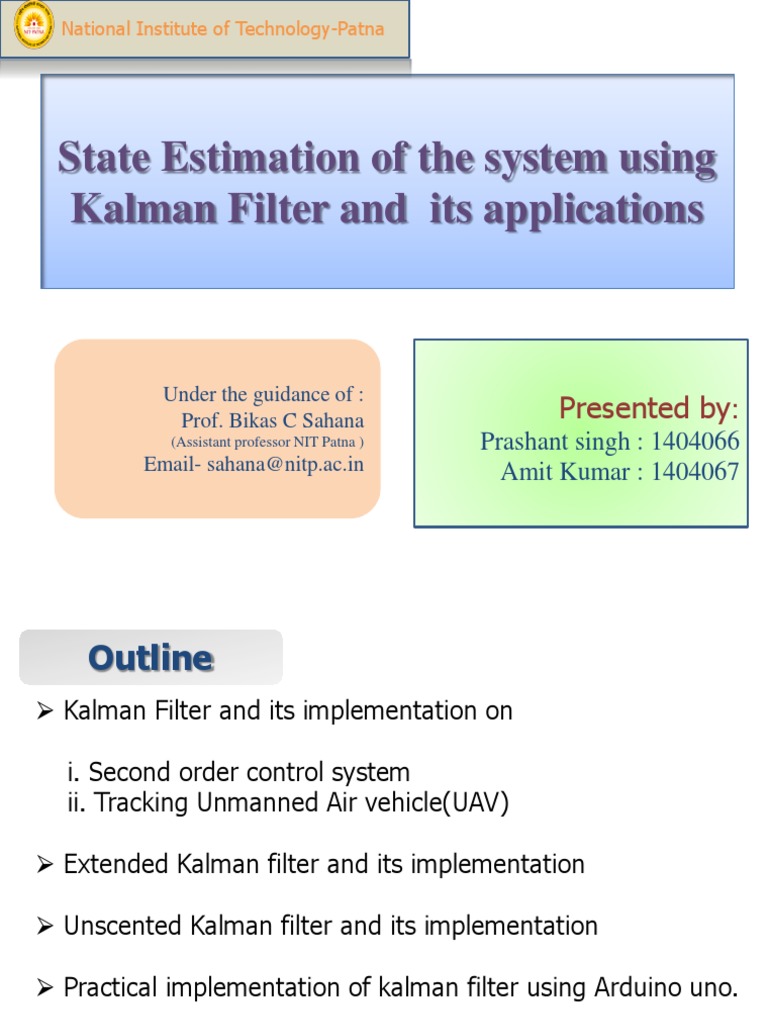 State Estimation Using Kalman Filter | PDF | Kalman Filter | Applied ...