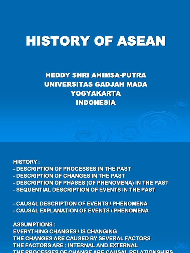 History and Formation of ASEAN | PDF | Association Of Southeast Asian ...