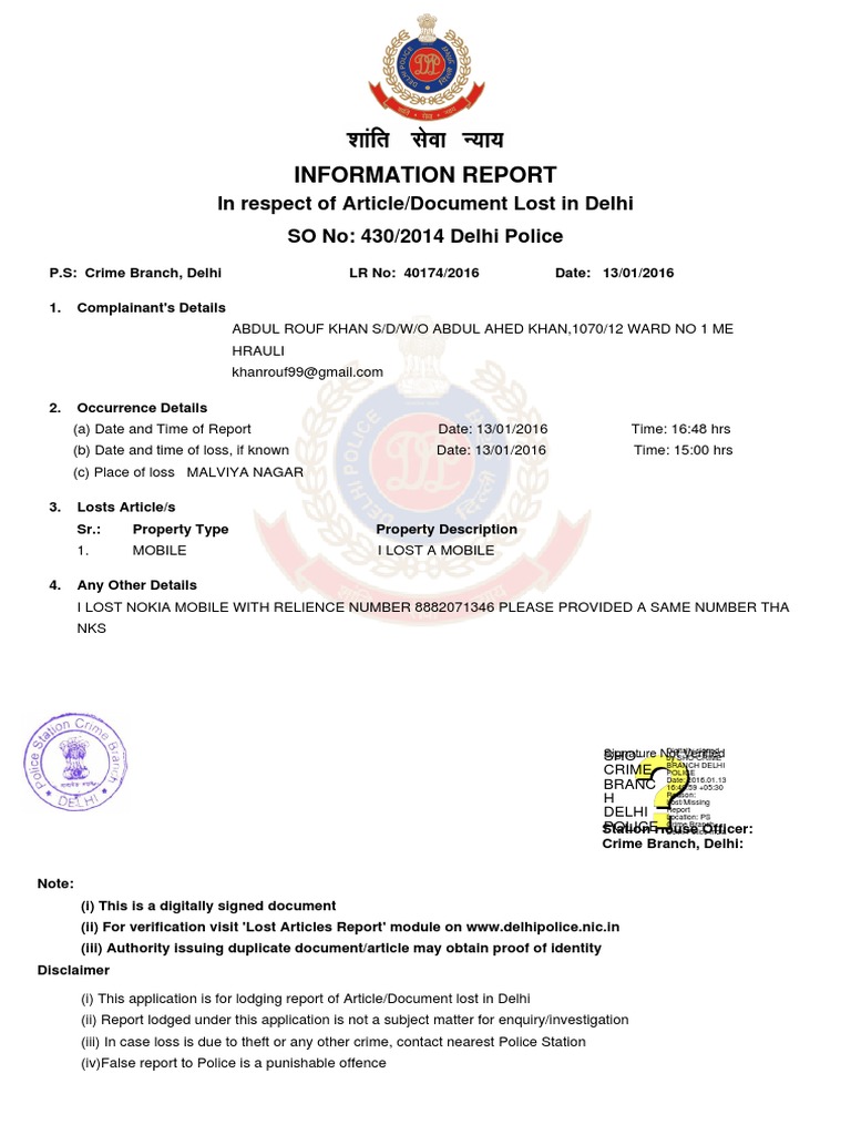 F I R Report | Download Free PDF | Crime & Violence | Crime Thriller