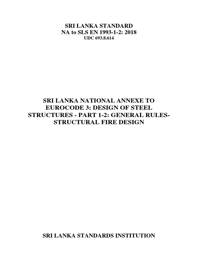 NA To Sls en 1993-1-2 | PDF | Civil Engineering | Engineering