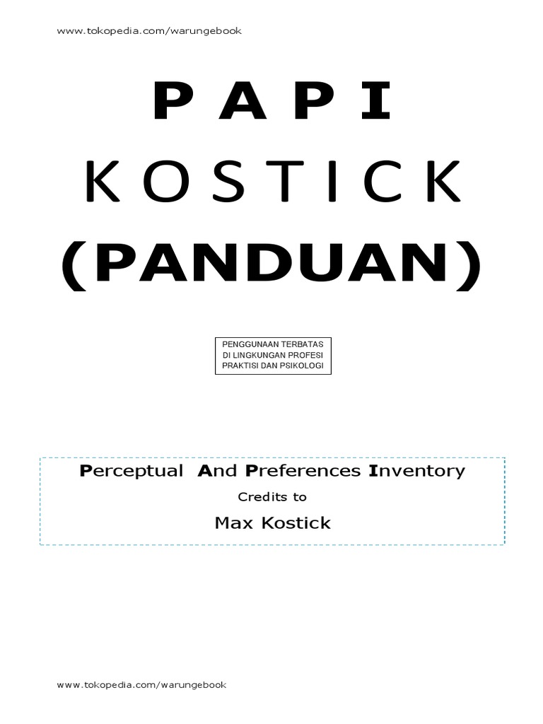 Panduan Penggunaan Papikostick | PDF | Karier & Perkembangan