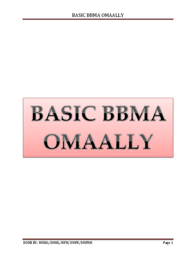 BBMA Omaally BASIC Is KING PDF | PDF