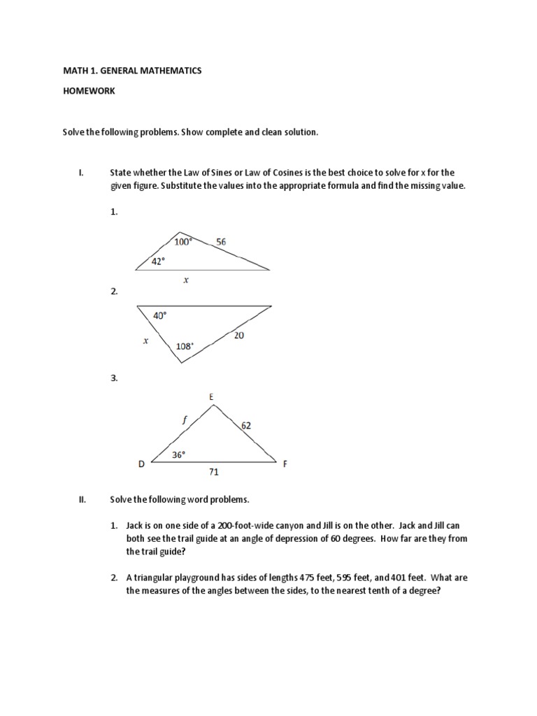 General Mathematics Homework Solutions | PDF | Social Science ...