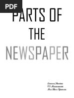 Parts of News Papers and Its Meaning | PDF | Newspapers | News