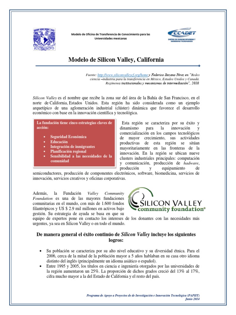 Cluster | PDF | Innovación | Silicon Valley
