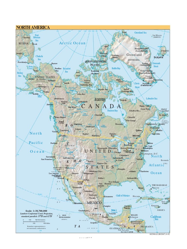 Maps of The World North America | PDF | Greenland | North America