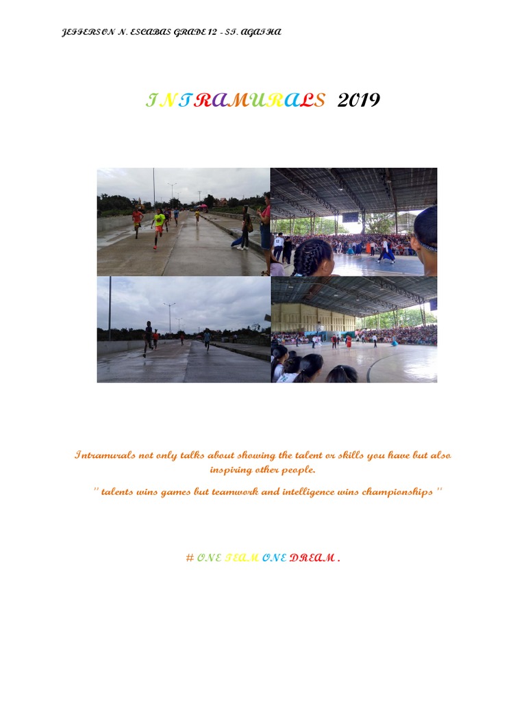 Intramurals: Teamwork Triumphs | PDF