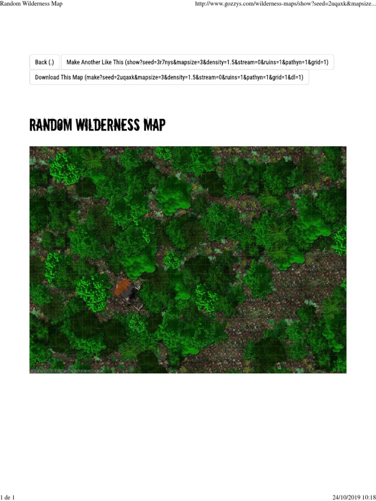 Random Wilderness Map | PDF