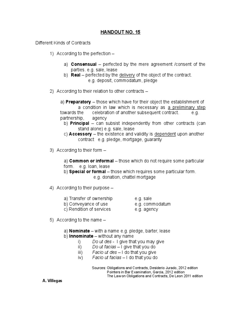 Handout No. 15: E.G. Deposit, Commodatum, Pledge | PDF